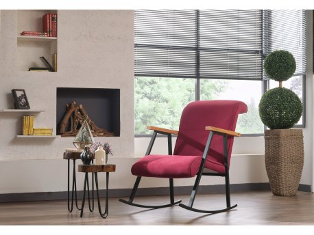 Atelier del Sofa Stolica za ljuljanje Yoka Maroon