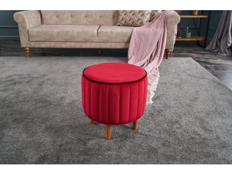 Atelier del Sofa Tabure Lindy Puf Red