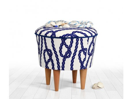 Atelier del Sofa Tabure Cunda v2 Blue White