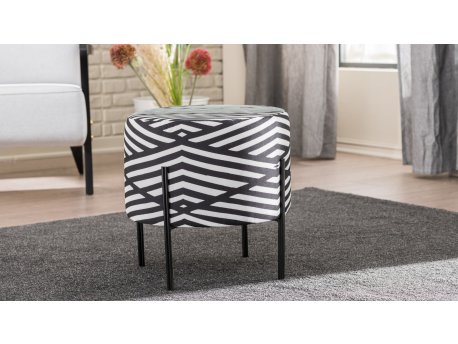 Atelier del Sofa Tabure Flow Black White