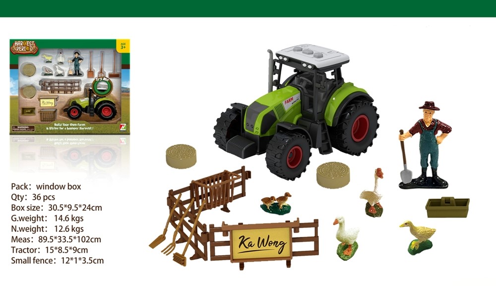 Farma Set sa Životinjama i Traktorom