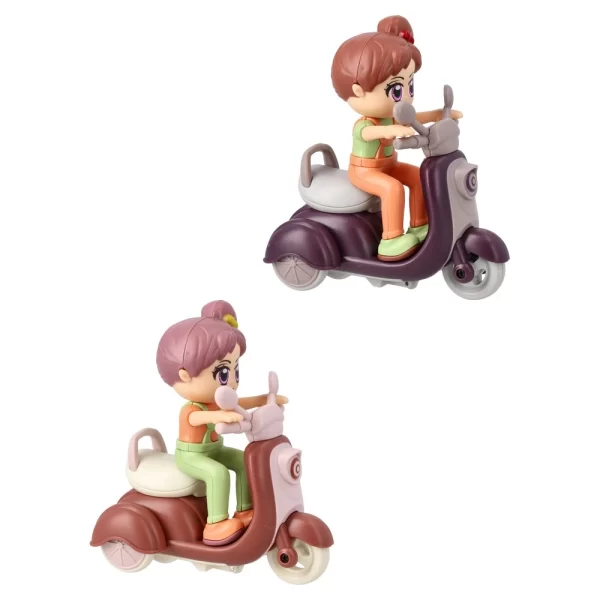 Cartoon mini, igračka, devojčica na skuteru, 709