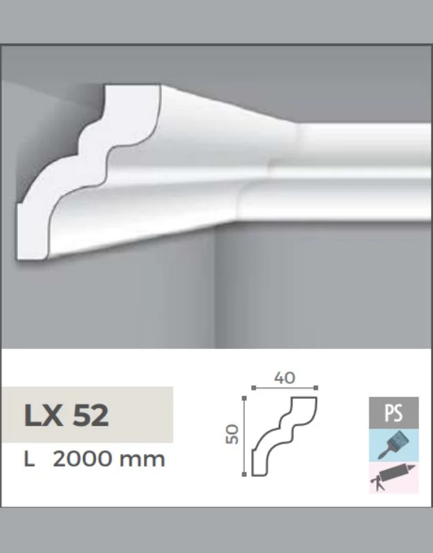 Plafonska lajsna LX 52