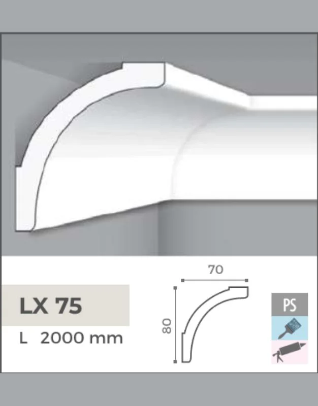 Plafonska lajsna LX 75