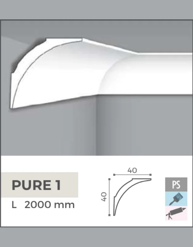 Plafonska lajsna PURE 1