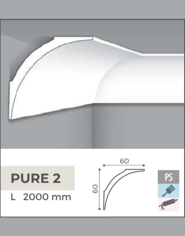 Plafonska lajsna PURE 2