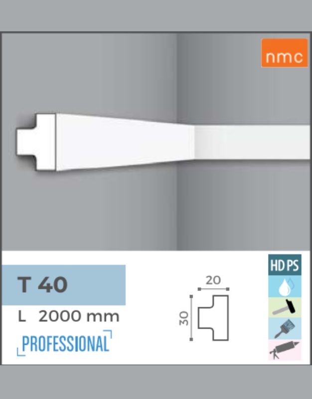 Zidna lajsna T 40