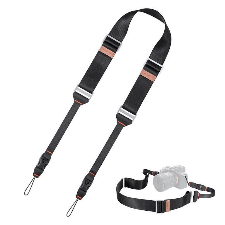 K&F Concept 45mm Camera Neck Strap with Quick Release crni KF13.132V1