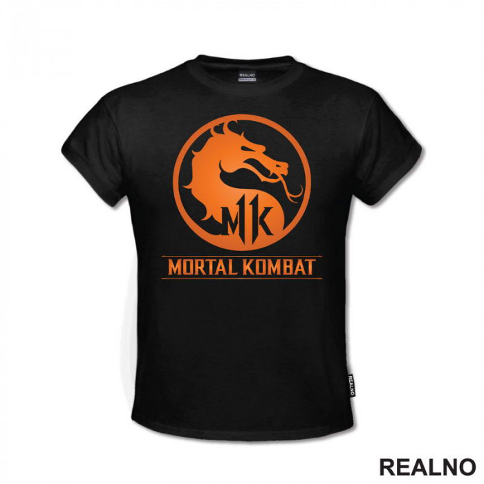 ORANGE LOGO - MORTAL KOMBAT - MAJICA