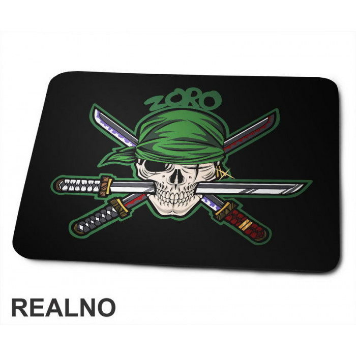 ZORO SKULL - ONE PIECE - PODLOGA ZA MIŠ