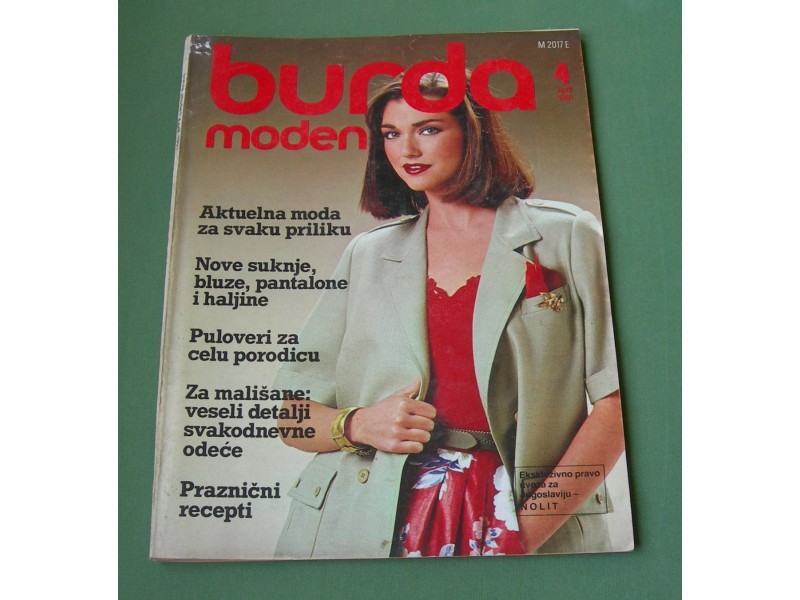 Burda, april 1981.