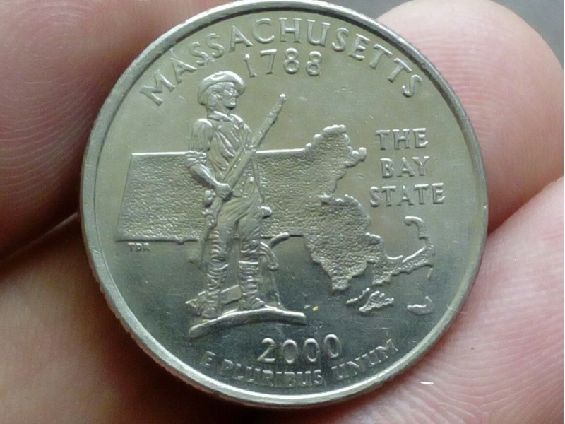 USA, 1\4 dolara 2000 Massachusetts