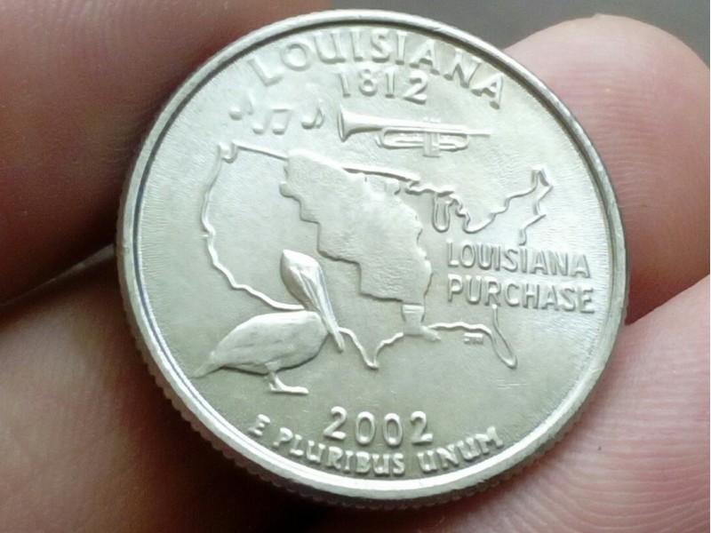 USA, 1\4 dolara 2002 Louisiana