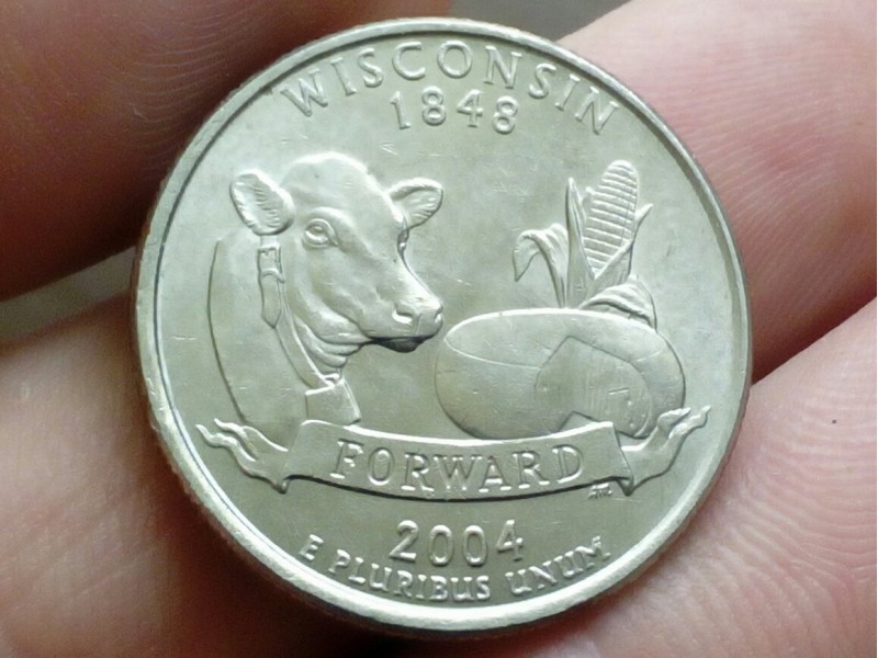 USA, 1\4 dolara 2004 Wisconsin