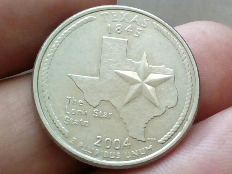 USA, 1\4 dolara 2004 Texas