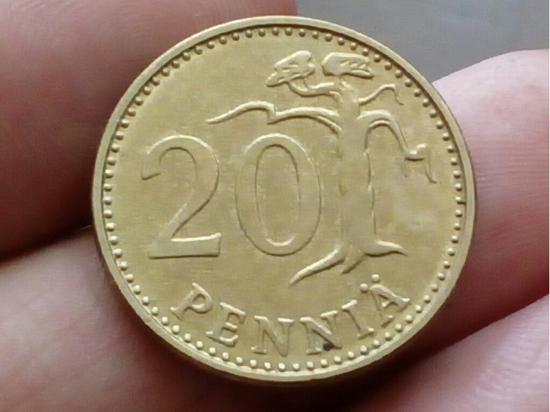 Finska, 20 penija 1976