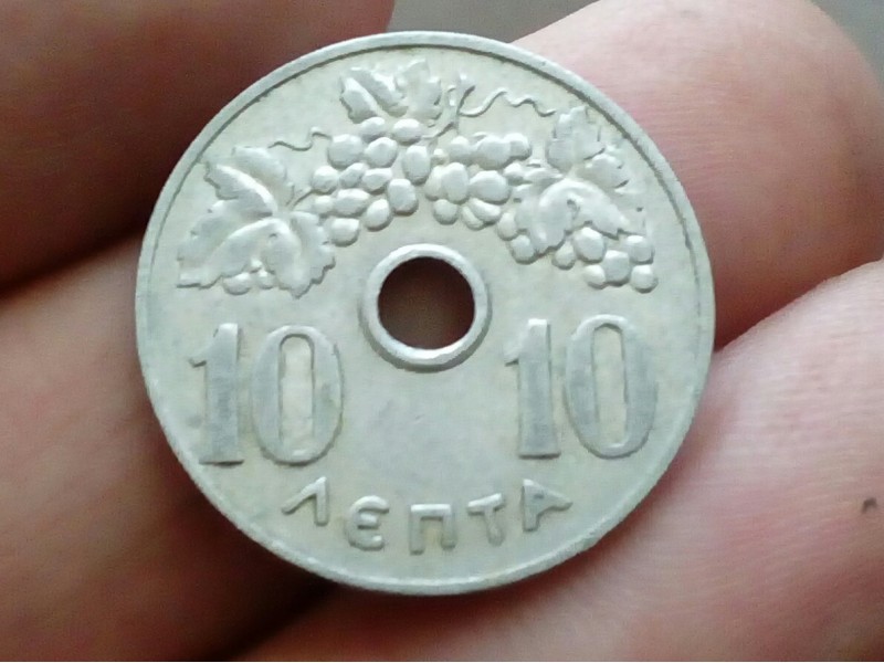 Grcka, 10 lepta 1966