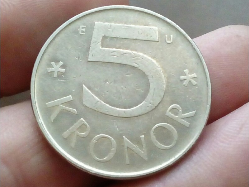 Svedska, 5 kruna 1983