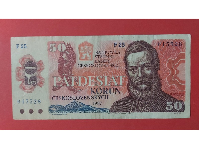 50 kruna 1987 god Čehoslovačka