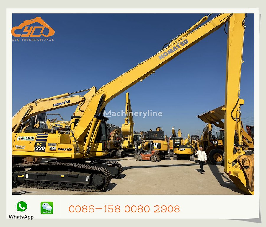 Komatsu PC220 bager sa dugom strelom