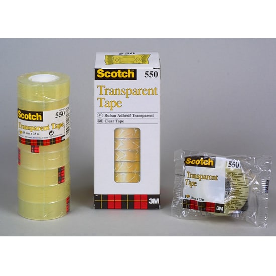 Lepljiva traka Scotch Transparent 550, 19mm x 33m, 1/1