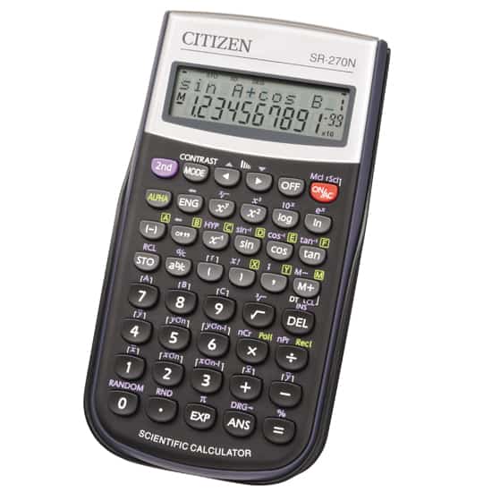 Tehnički kalkulator Citizen SR-270N, 12 cifara, 2-redni displej