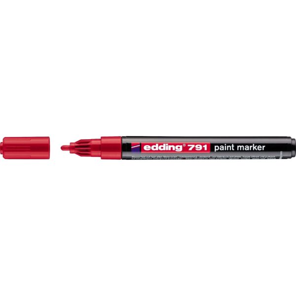 Paint marker E-791 1-2mm crvena Edding