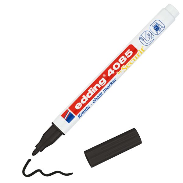 Marker za staklo CHALK MARKER E-4085 1-2mm standard crna Edding