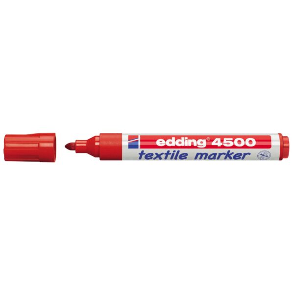Vodootporni marker T-SHIRT E-4500 2-3mm crvena Edding