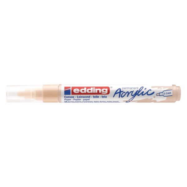 Akrilni marker E-5100 medium 2-3mm obli vrh oker Edding