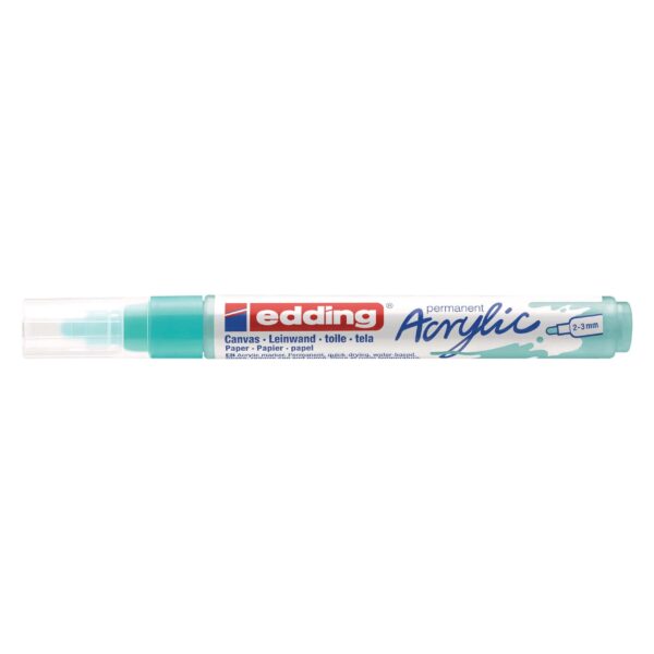 Akrilni marker E-5100 medium 2-3mm obli vrh tirkiz Edding