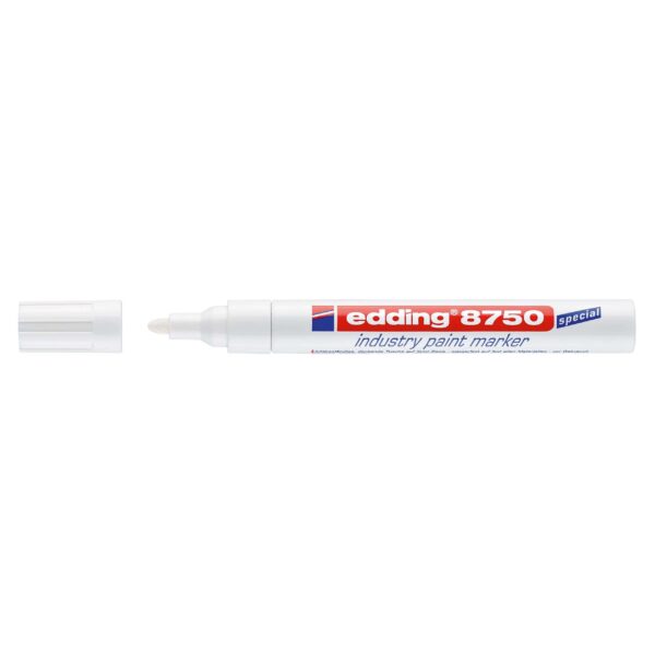 Industrijski paint marker E-8750 2-4mm bela Edding