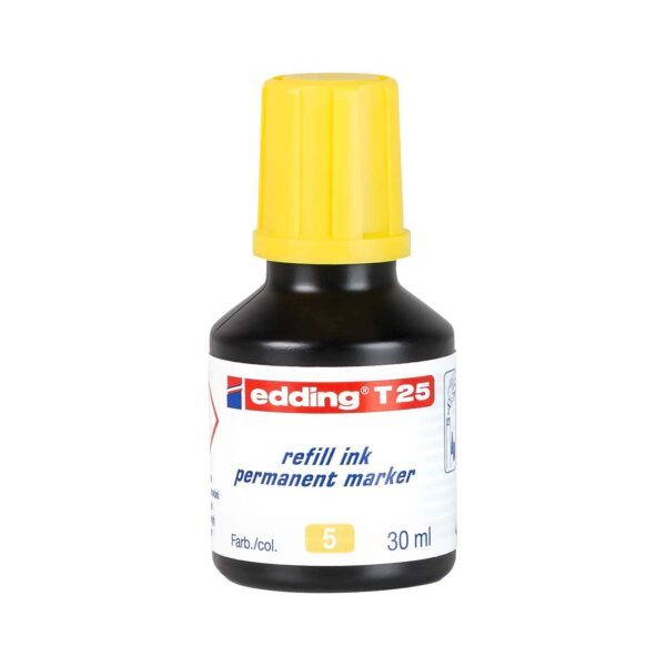 Refil za markere E-T25, 30ml žuta Edding