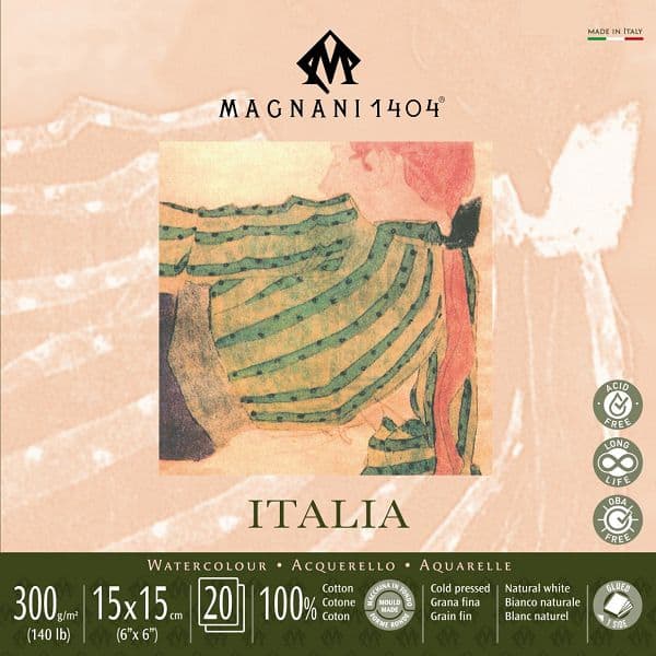 Blok MAGNANI ITALIA 15x15cm / 300gr / 20L (M4151512) (MAGNANI)