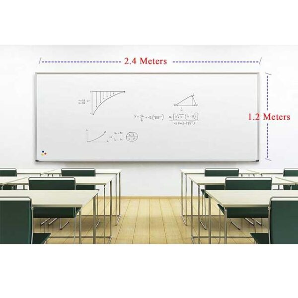 Bela tabla magnetna 120x240cm, aluminijumski ram (Optima)