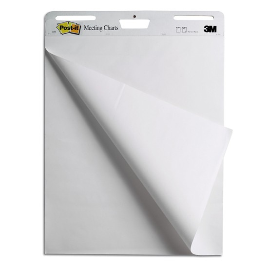 Samolepljivi flipchart blok blanko, 30l, 64x76cm, Post-it 559 3M