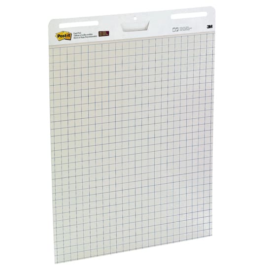 Samolepljivi flipchart blok karirani, 30l, 64x76cm, Post-it 559 3M