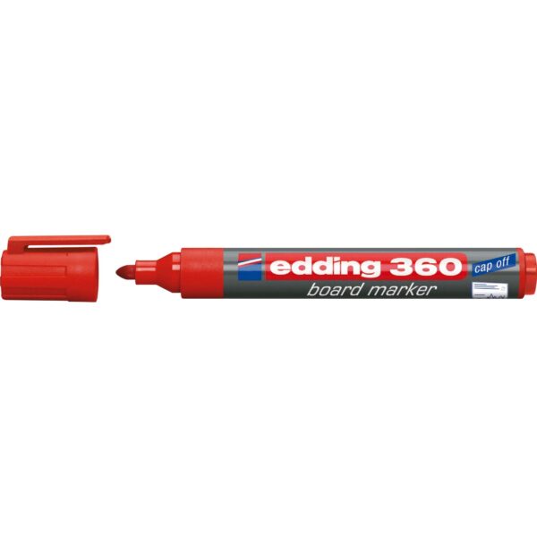 Marker za belu tablu 360 1,5-3mm, zaobljeni crvena Edding