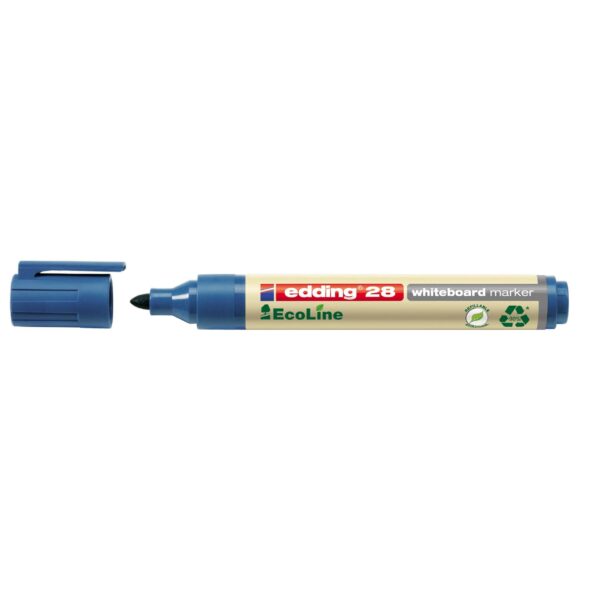 Marker za belu tablu E-28 1,5-3mm EcoLine, zaobljeni plava Edding