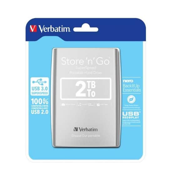 Verbatim HDD 2TB 3.0 Sivi (53189)