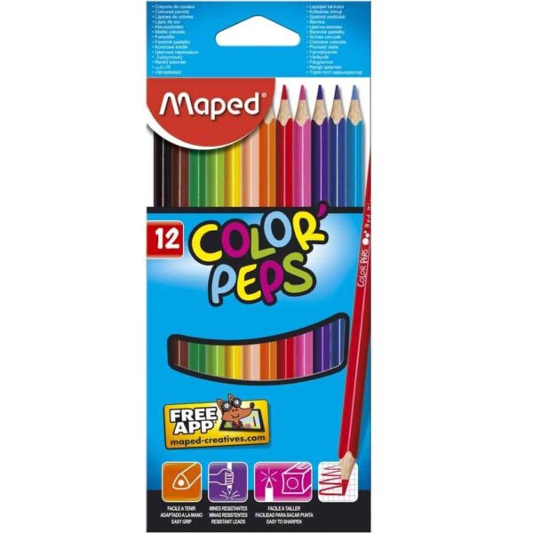 Drvene bojice Color peps Maped 1/12