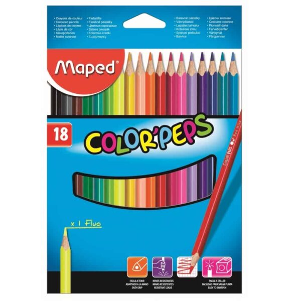 Drvene bojice Color peps Maped 1/18