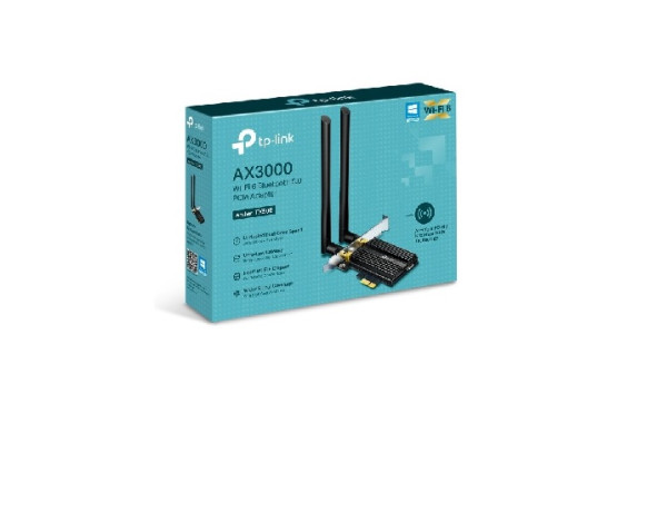 Mrežna kartica TP-LINK ARCHER TX50E Wi-F/AX3000/2402Mbps/574Mbps/Bluetooth 5.0/PCIe/2 antene (ARCHER TX50E)