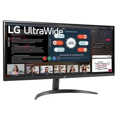 LG 34WP500 Monitor, 34", FHD 2560x1080, UltraWide, IPS, Crni