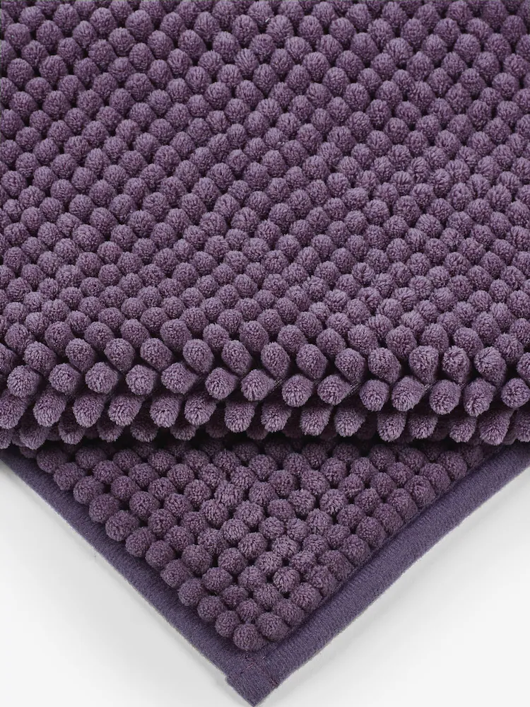 Plum Purple Bobble Bath Mat