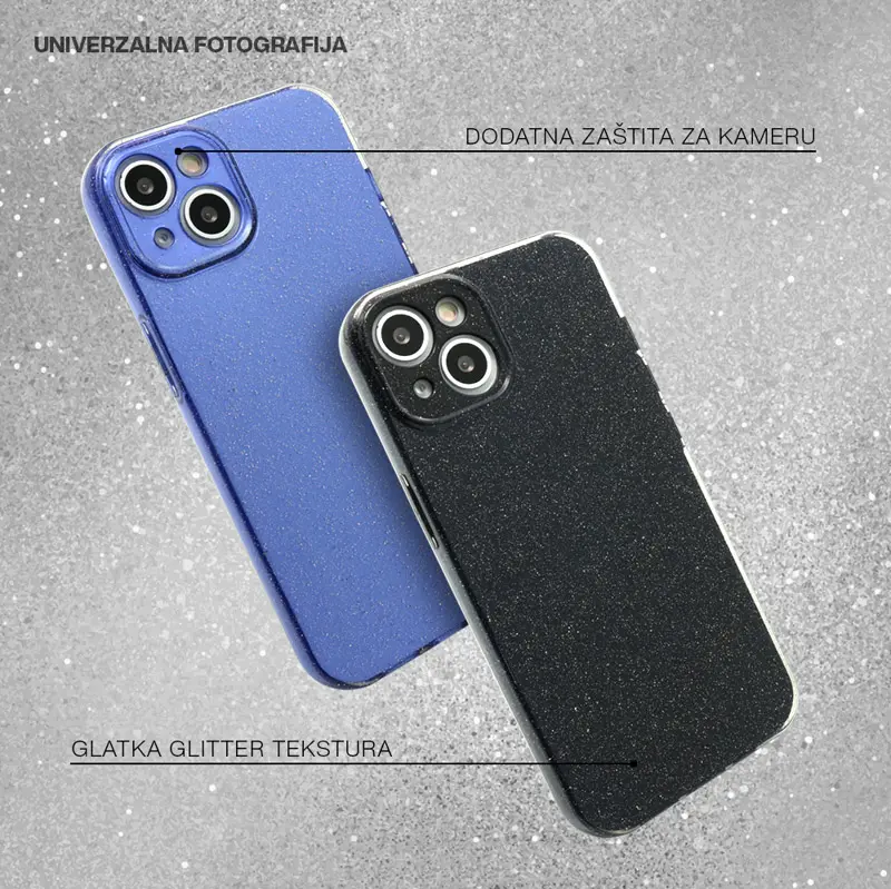 Maska za telefon Flash Crystal za iPhone 15 Pro plava