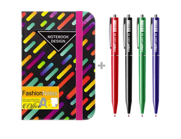 Set 4 Olovke Gel Vinson Z3 Zeero i Notes Fashion Office A6/96