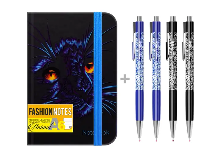 Set 4 Olovke Gel Vinson 103 Tattoo i Notes Fashion Animal A6