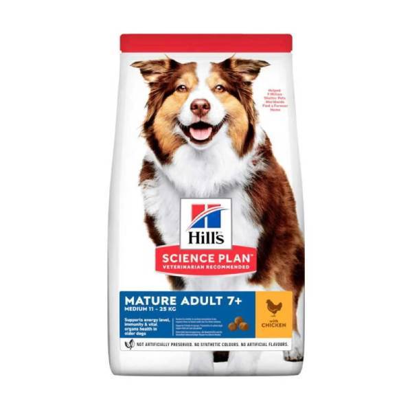 Hills Canine Mature Adult Senior Vitality Medium Chicken - 14 kg