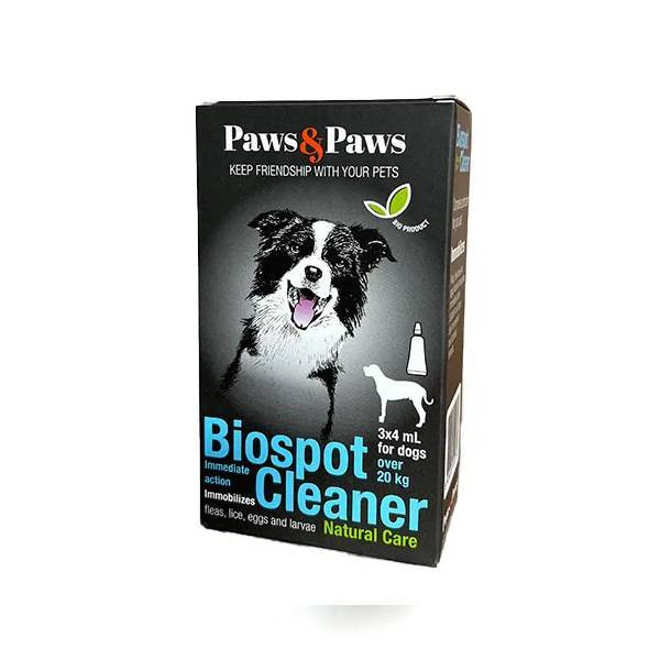 Paws&Paws Biospot Cleaner za pse tezine preko 20kg - 4 ml